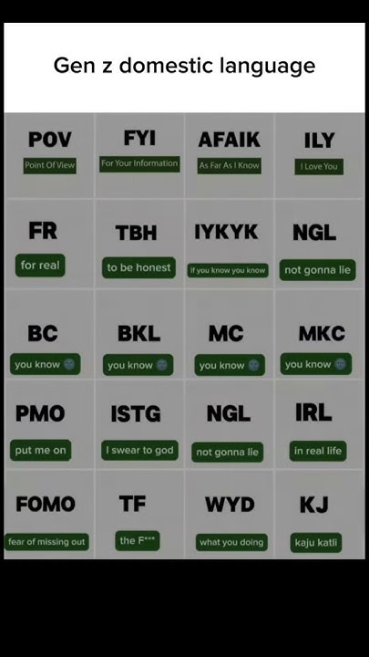 Gen Z language 💀 #meme #memes #genz - YouTube
