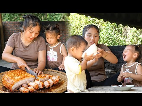 How to Make Unique Pickled Sour Pork with my Children to Sell at the Market