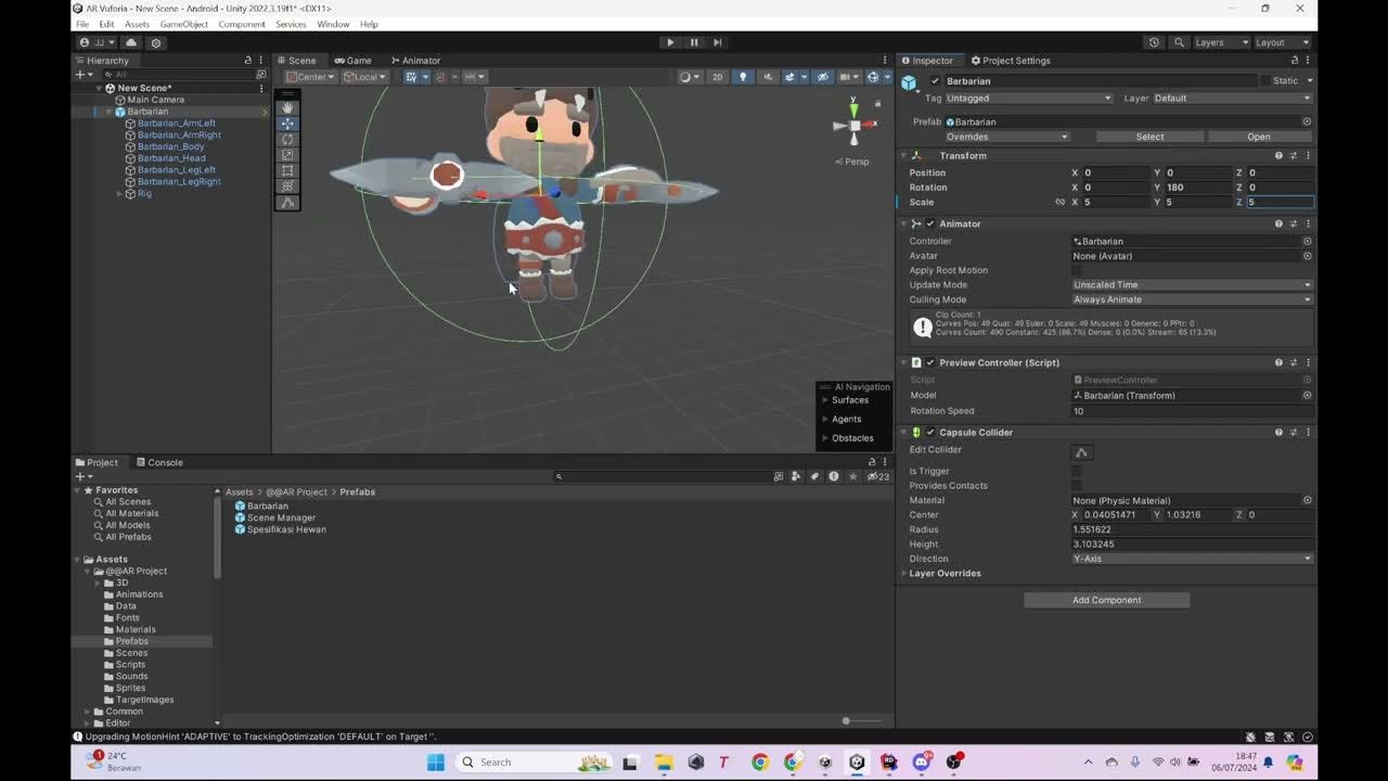 Game Object, Component, Prefab pada Unity - YouTube