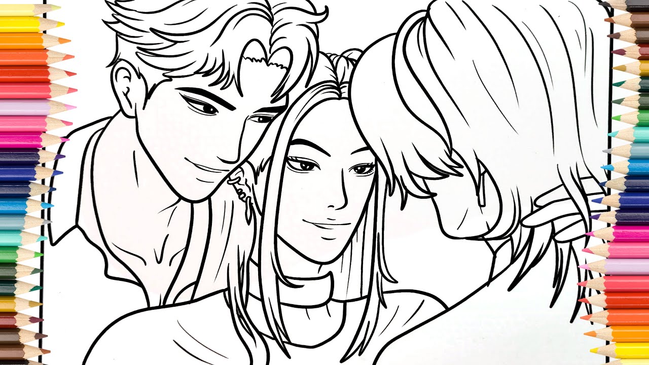 KPop Demon Hunters New Coloring Pages | How to Color Mira x Romance x ...