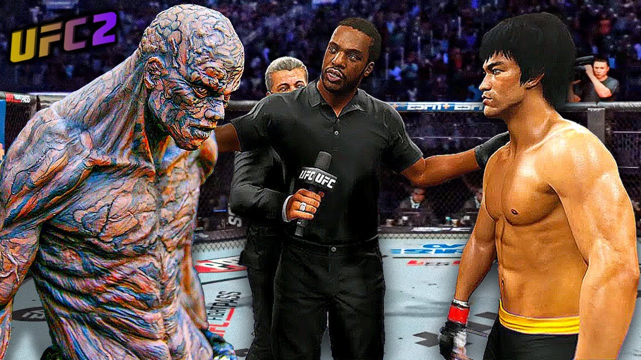 Bruce Lee vs. Walking Dead (EA sports UFC 2) - YouTube
