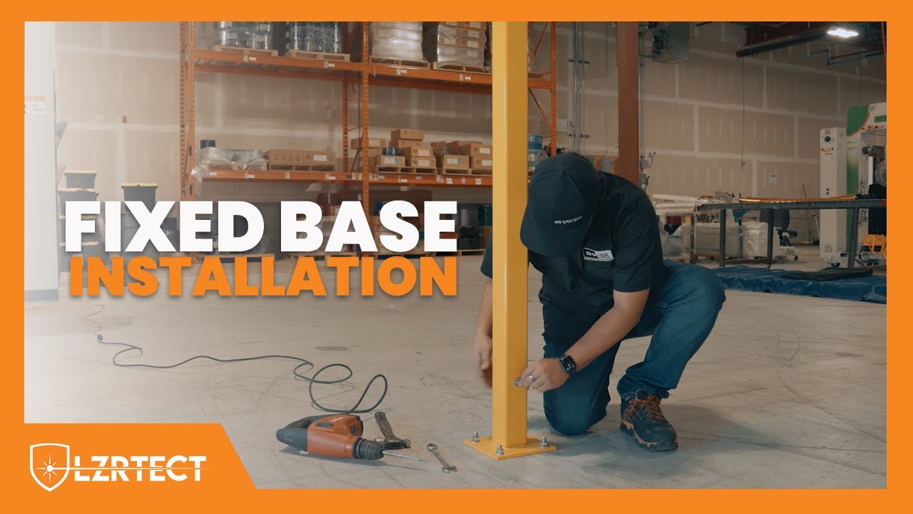 Fixed Base Installation: LZRTect Retractable Laser Weld Screen - YouTube