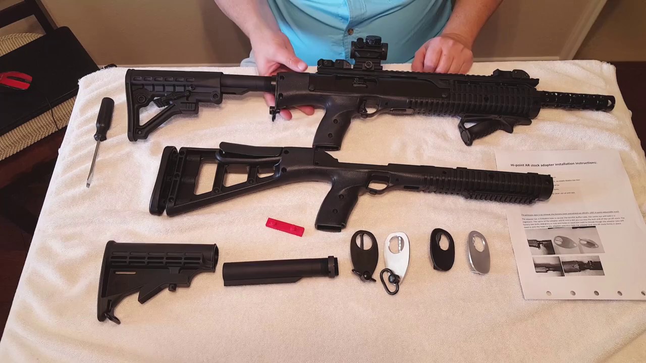 Installation of the JSARMSCO.com Hi Point end plate adapter to add 6 ...