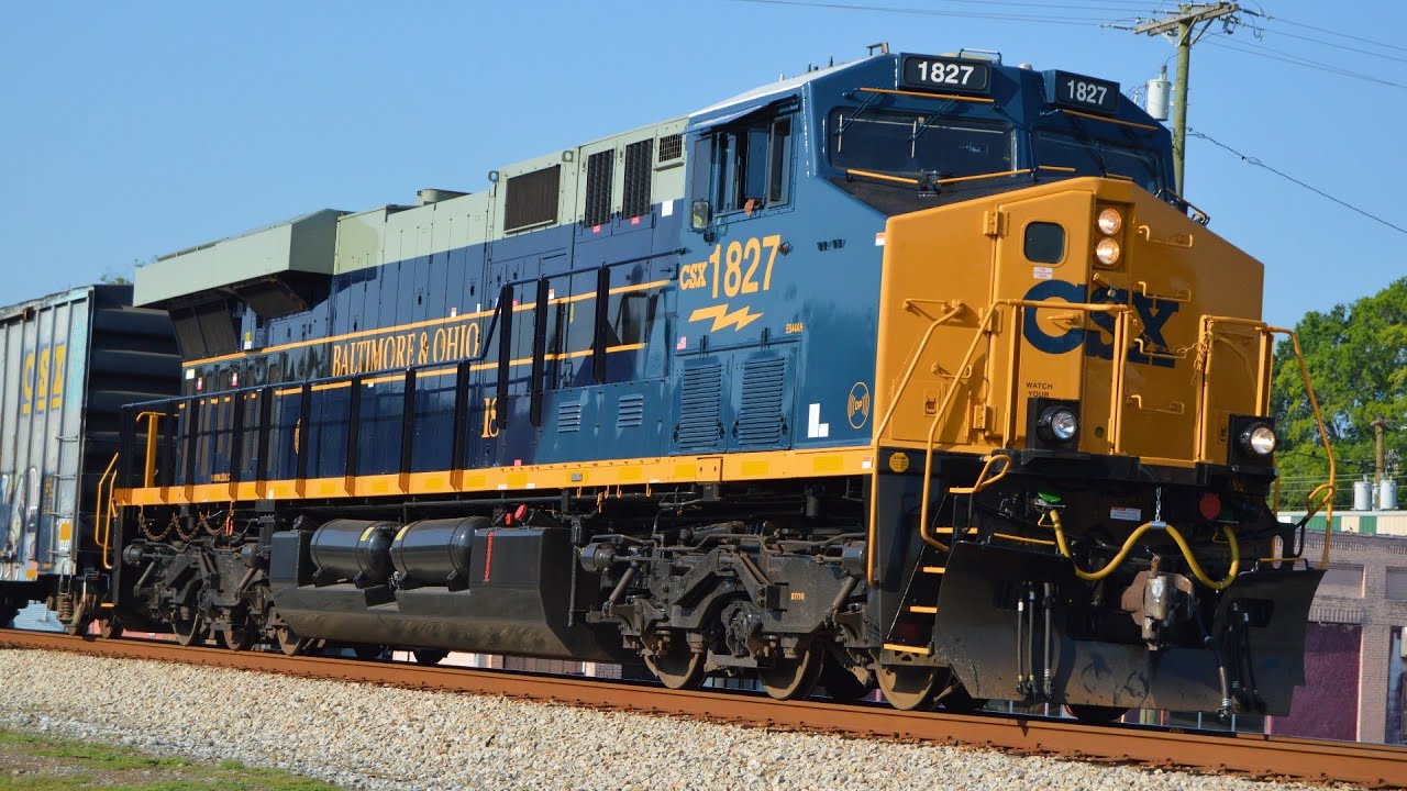 CSX 1827 - Baltimore & Ohio Heritage Unit - Leads CSX M514 - 6-27-23 ...