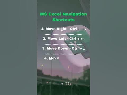 😎 MS Excel Navigation Shortcut Keys #excel #yt #exceltips #excelshortcuts #youtube #shorts # ...