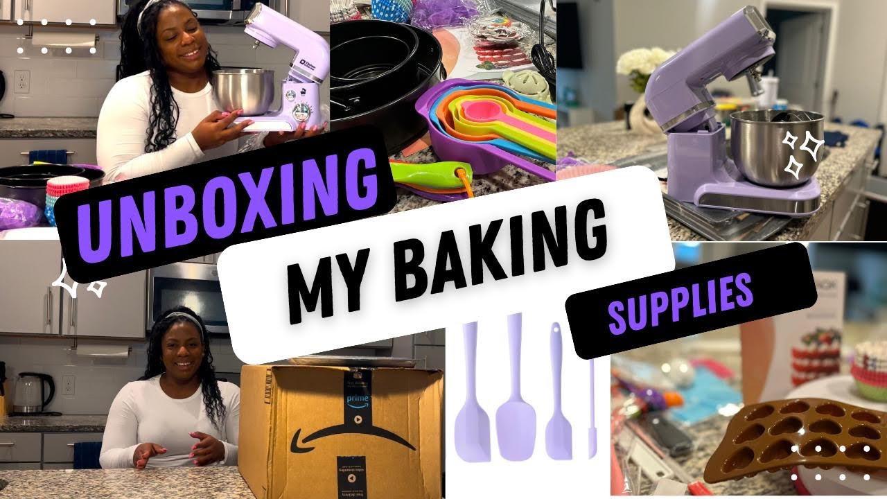 UNBOXING MY BAKING SUPPLIES+ new hobby+ excited - YouTube