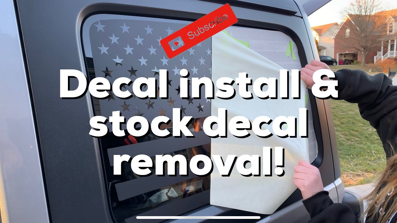 XPLORE OFFROAD American Flag Decal Install on the Jeep JL and Stock ...