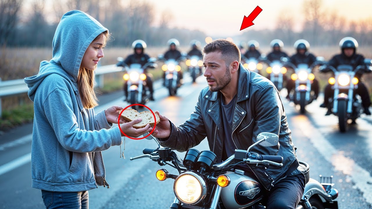 Homeless Girl Shared Her Last Bread With Freezing Biker — 200 Showed Up ...
