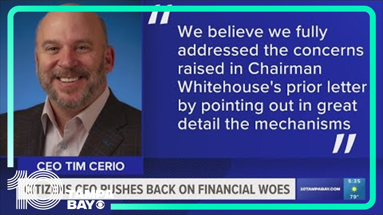Citizens Insurance CEO pushes back on DeSantis' comments - YouTube