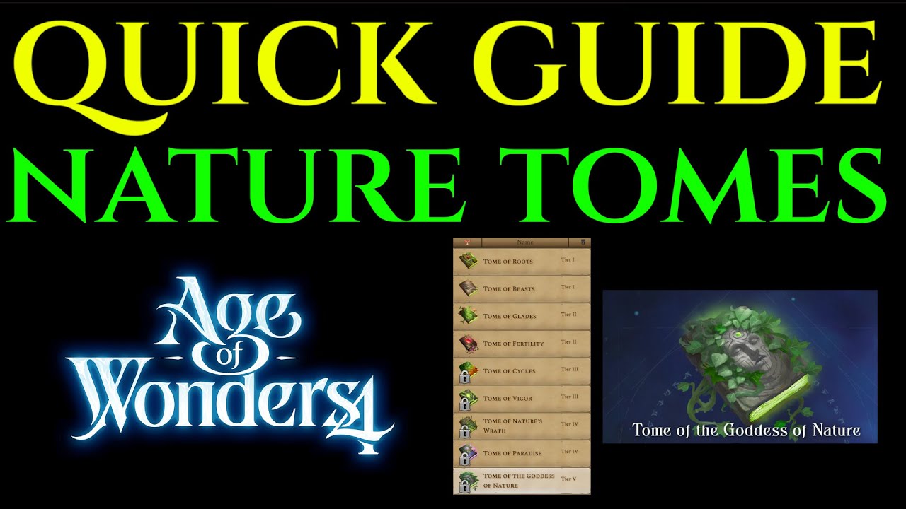 ALL NATURE TOMES Guide Tips Tricks Tutorial AGE OF WONDERS 4 - YouTube