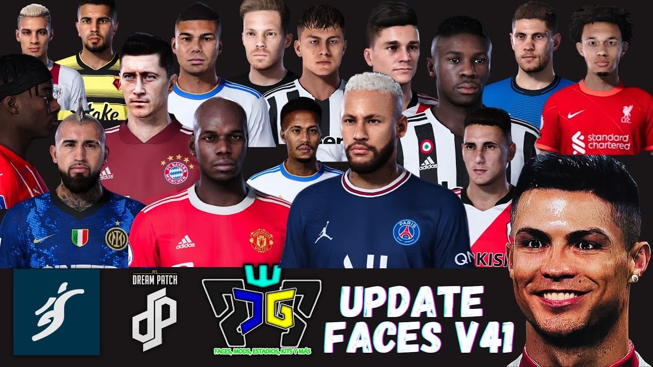 PES 2021 | RECOPILACIÓN DE NUEVAS FACES V 41 ️UPDATE FACES ️ - YouTube