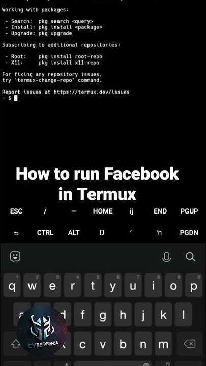 How to Run Facebook in Termux 📱 | Step-by-Step Guide #termux #ethicalhacking - YouTube