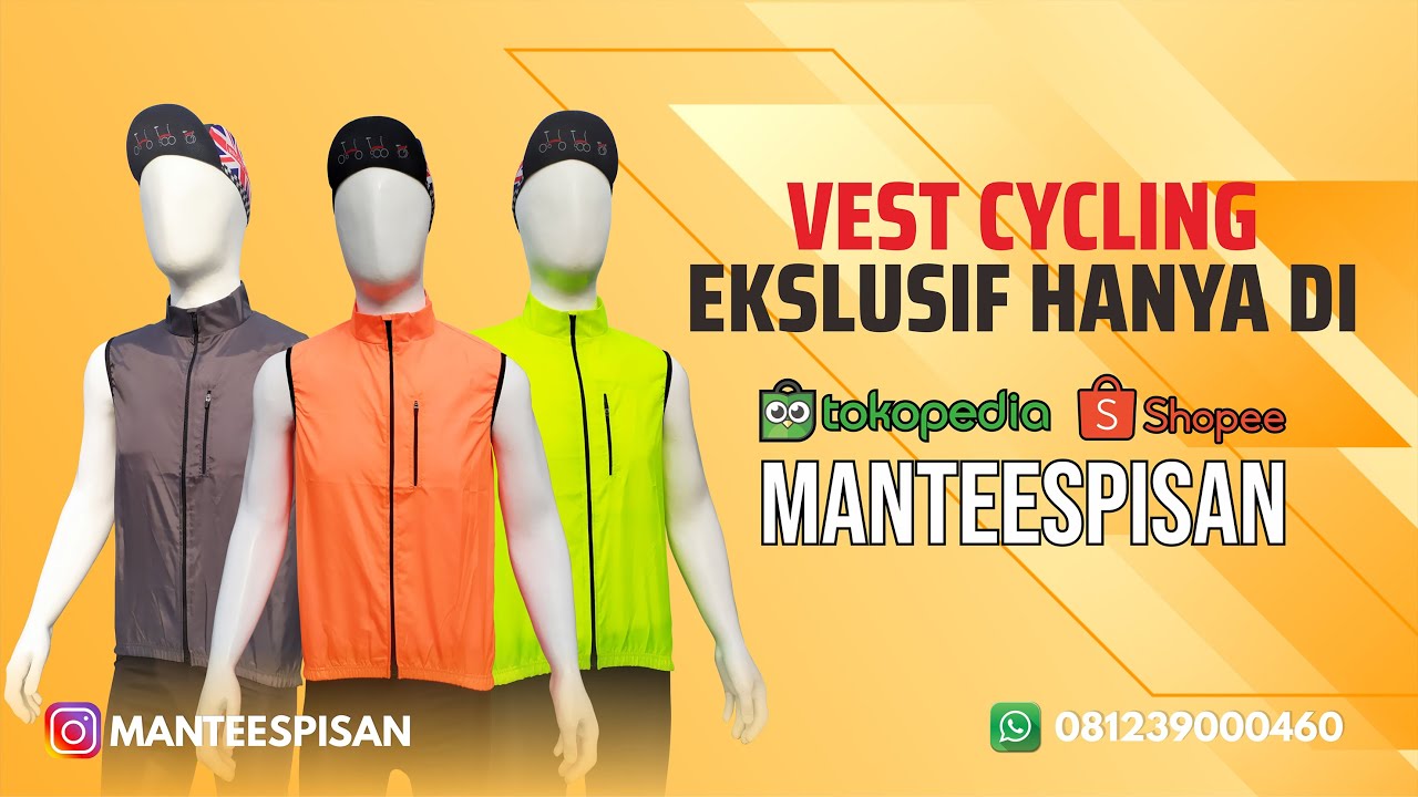 vest cycling, rompi sepeda - YouTube