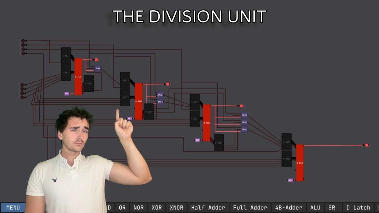 How EXACTLY can we make a division unit with logic gates - YouTube