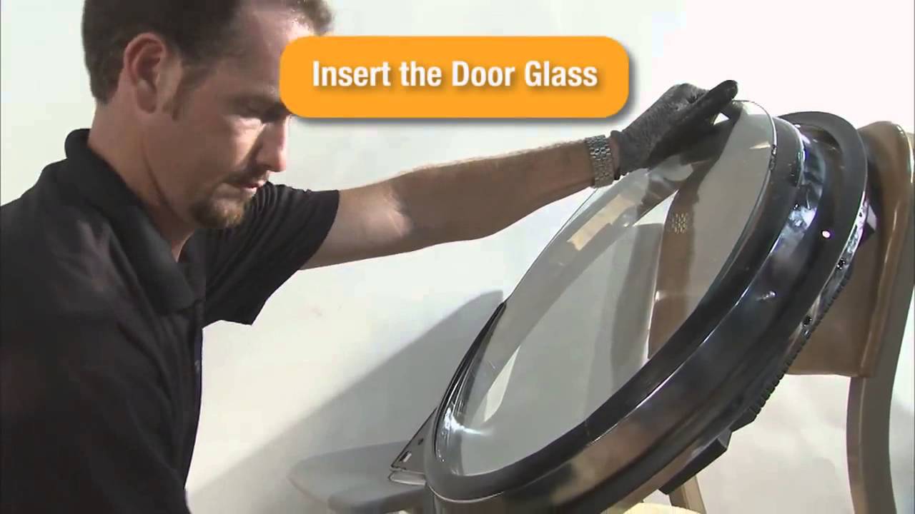 Dexter Dryer Door Glass and Gasket Installation - YouTube