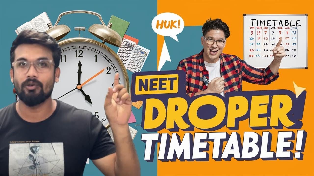 NEET UG Dropper Timetable for Success| Ace Your Exam! #neet2025 #drop # ...