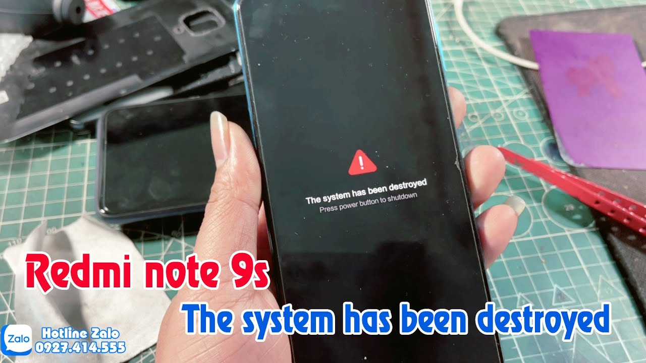 Redmi note 9s , note 9pro lỗi chấm than đỏ the system has been ...