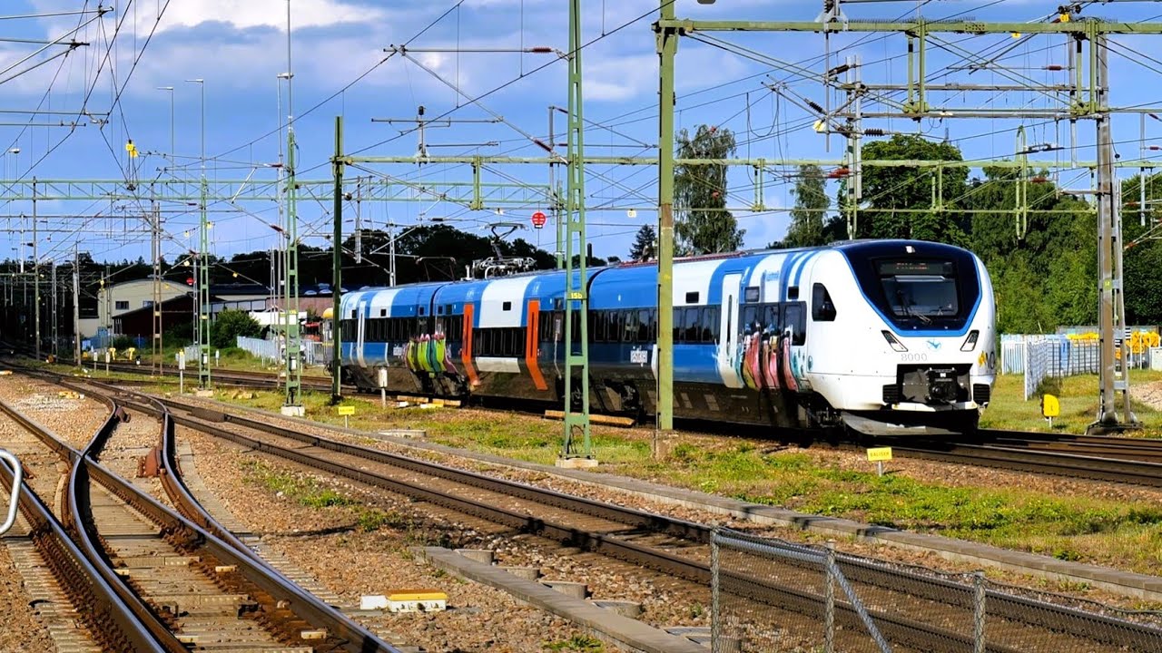 Tåg i Herrljunga - Juli 2024 i 4k60 - YouTube