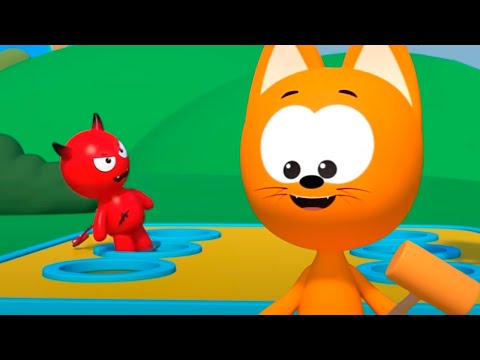 Котенок Котэ Meow Kitty lompat ke clouds! बादल से गिरे फल 🍓🍌 Cartoons anak-anak • बच्चों के लिए