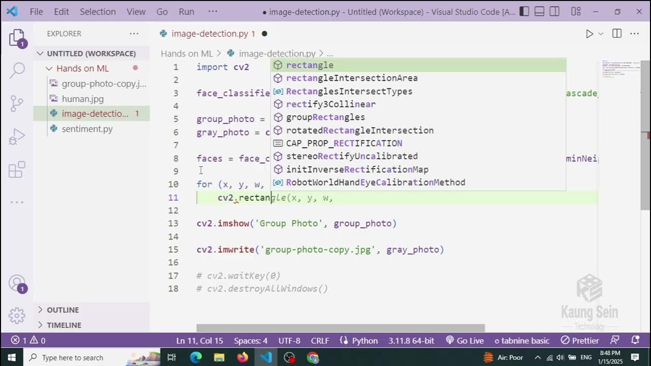 Hands On Data Science and ML Projects with Python - OpenCV in application [Part 9] - YouTube
