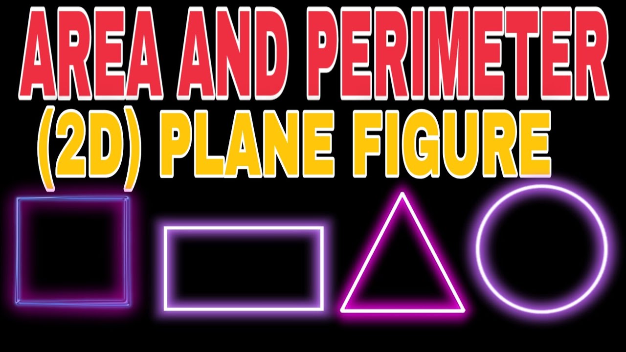 Area and Perimeter of plane figure 2D | for class 5/6/7/8/9| CBSE ...