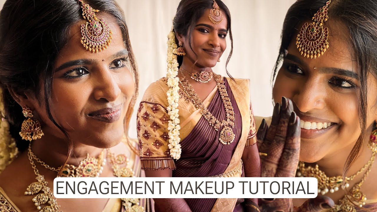 Engagement Self Makeup Tutorial Tamil - YouTube