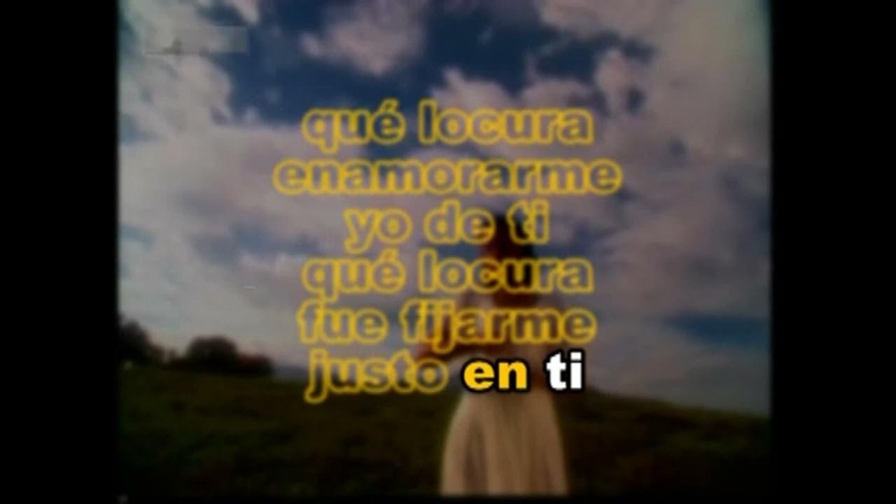QUE LOCURA ENAMORARME DE TI EDDIE SANTIAGO KARAOKE - YouTube