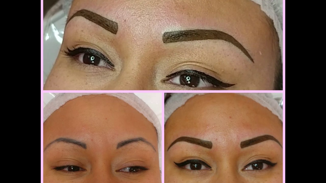 Cejas tatuadass cejas tradicionales cejas sombreadas Charlotte nc - YouTube