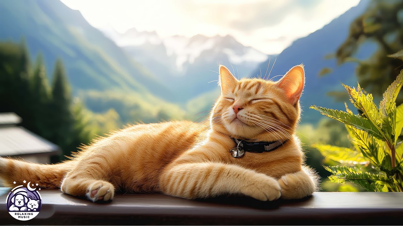 🔴 Soothing Piano Music for Cats & Humans - Healing Sleep Sounds for ...