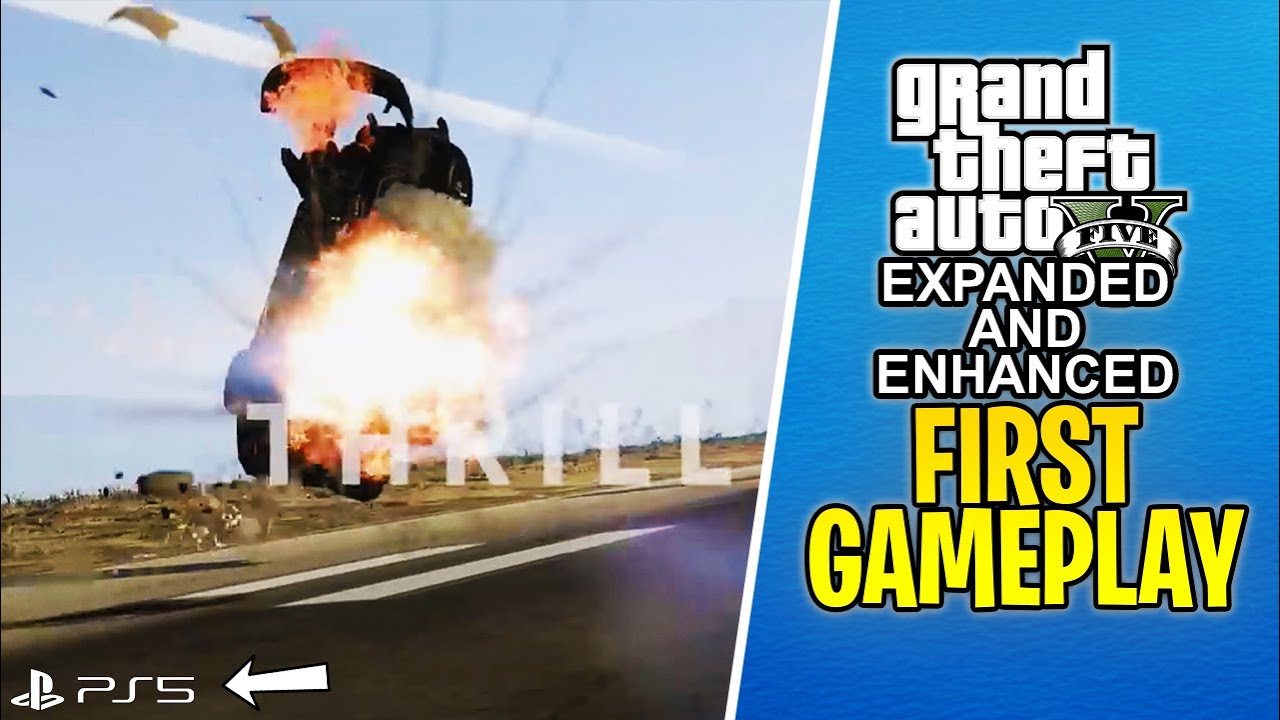 GTA 5 Expanded & Enhanced FIRST GAMEPLAY on the PS5 - YouTube