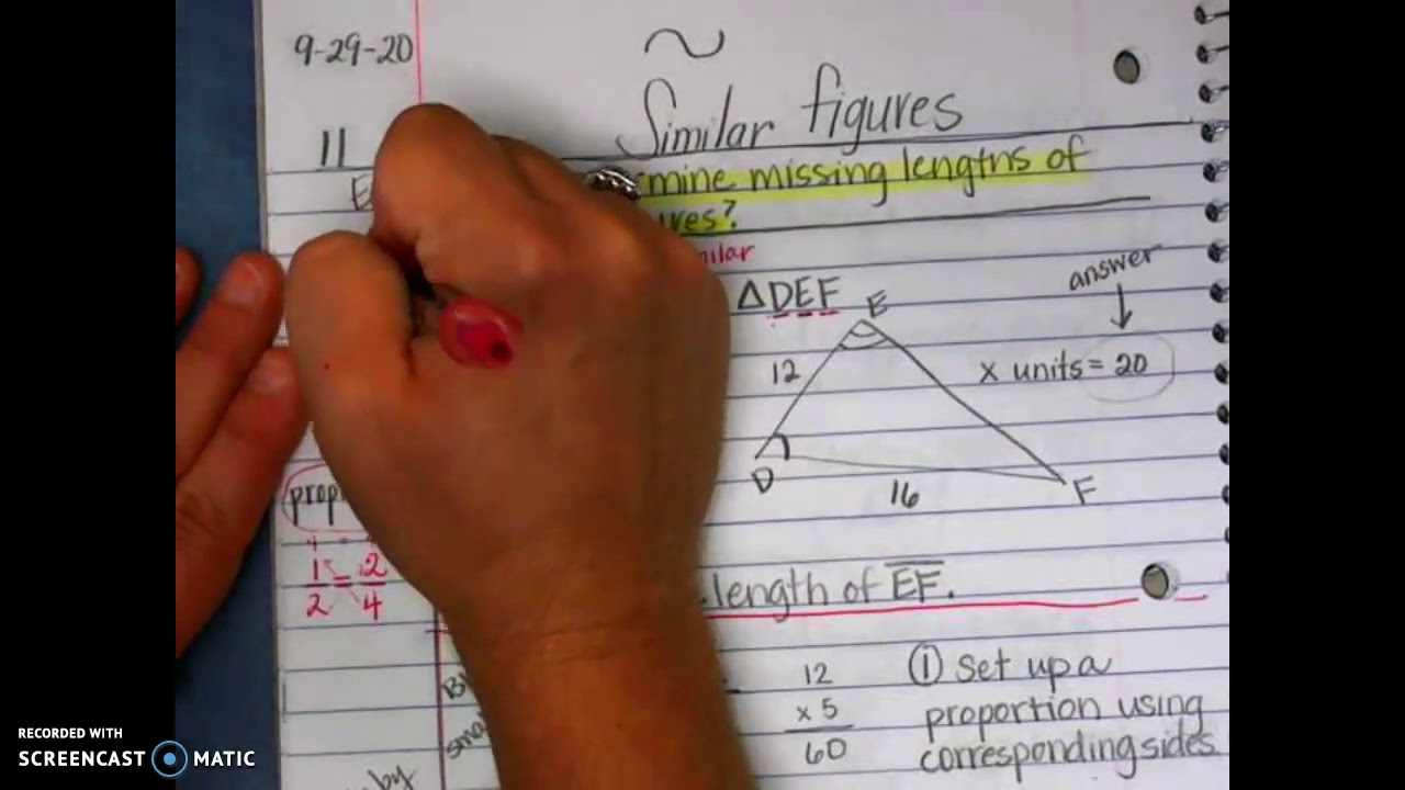 Similar Figure Notes - YouTube