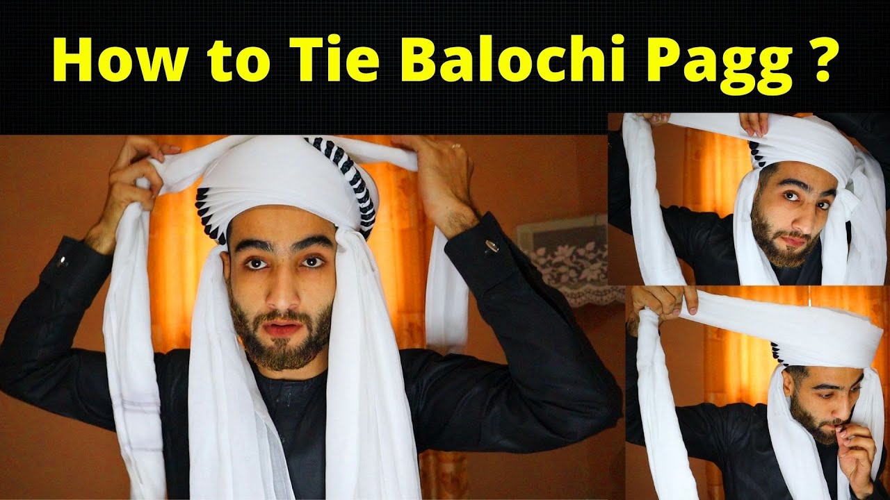 Shadi ki Balochi Pagri | How to tie Balochi Turban for NIKAH |Balochi ...