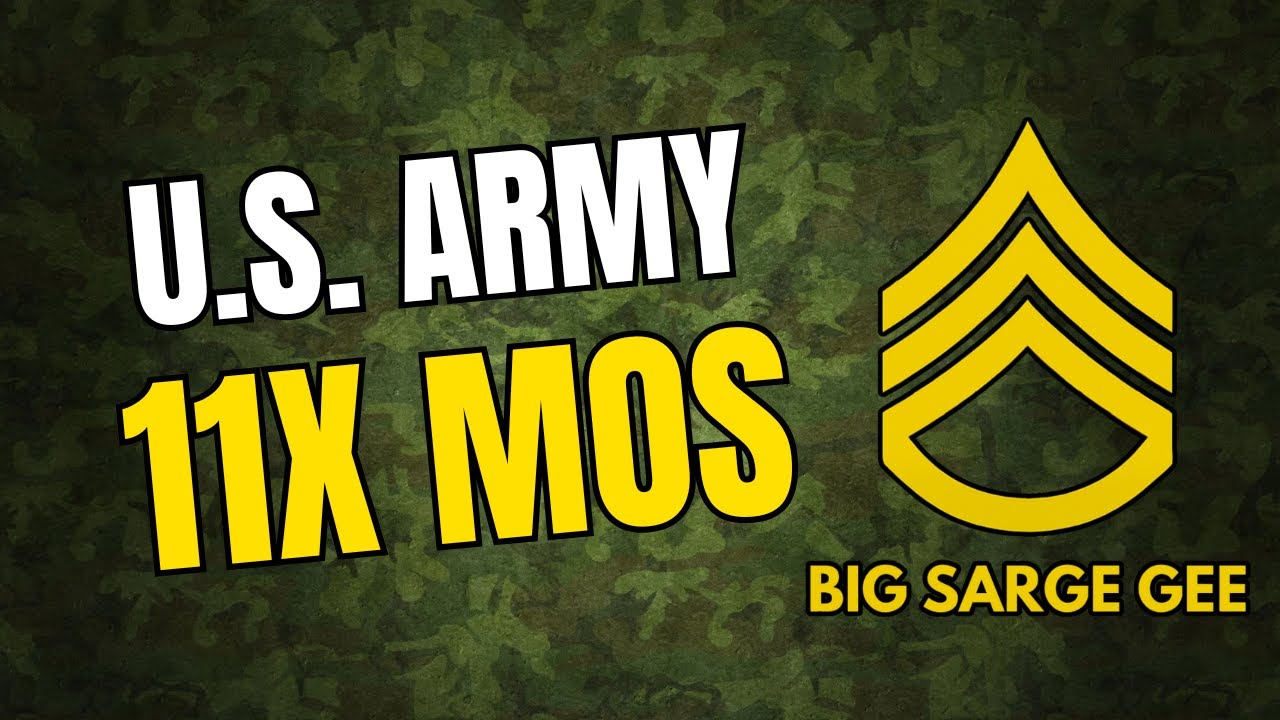 US Army 11X MOS | Infantry Candidate - YouTube