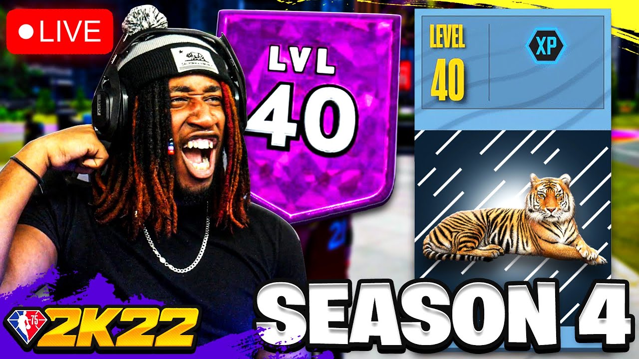 THE 1st LEGEND LEVEL 40 OF NBA 2K22! MY 1st GAMES ON NBA 2K22 SEASON 4 ...