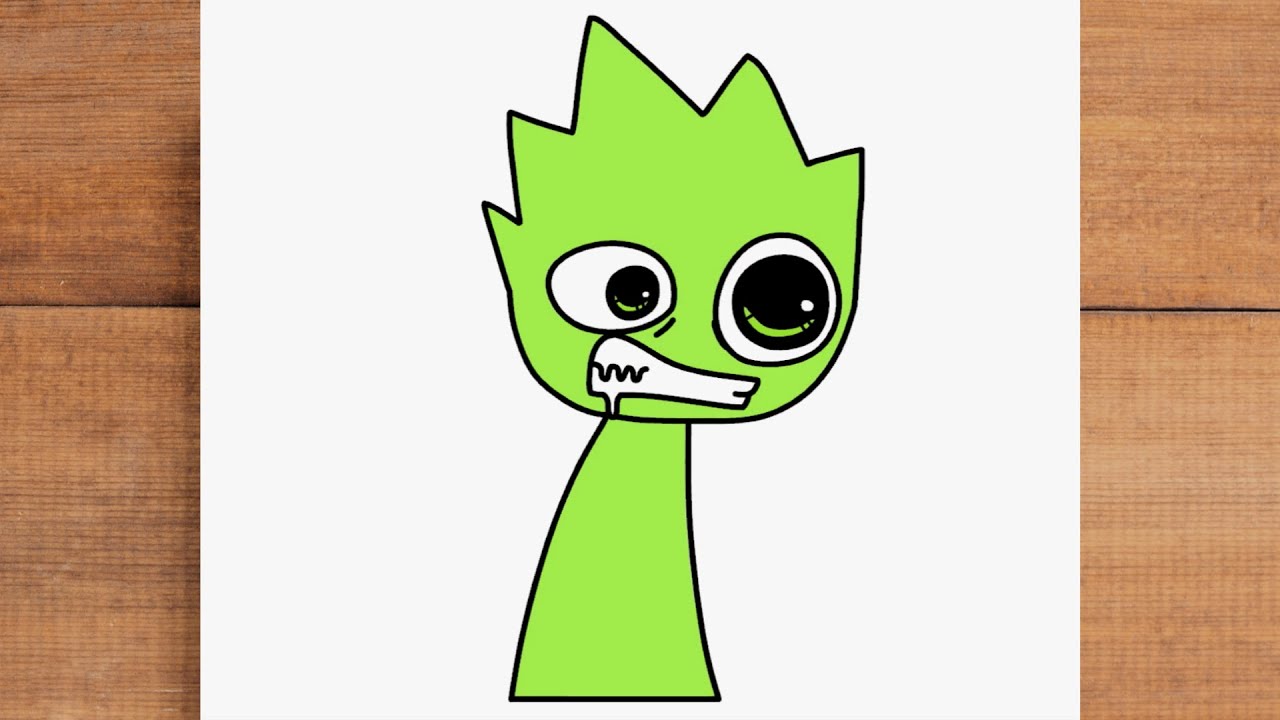 How to draw Lime from Incredibox Sprunki Animeted Series seck - YouTube