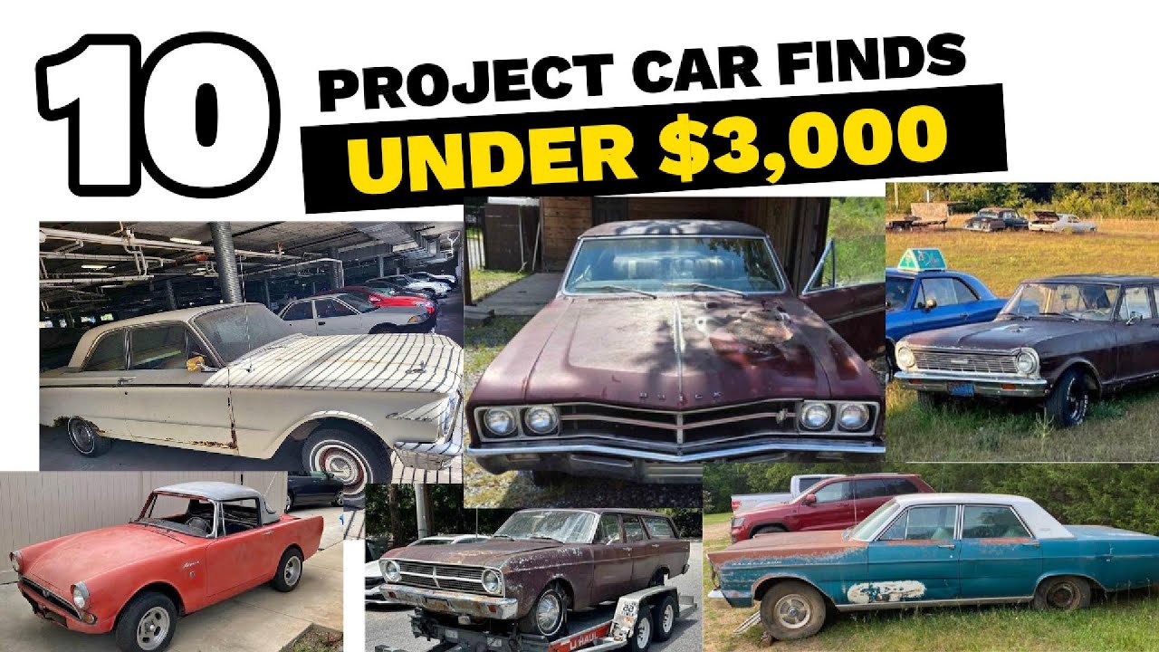 Top 10 Classic Cars Under $3,000 – 50s and 60s Projects For Sale! - YouTube