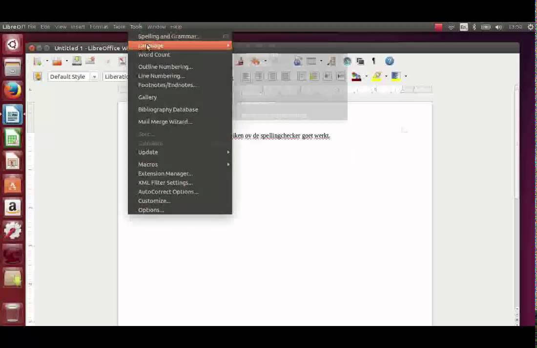 libre office writer nederlands ubuntu 14.04 LTS - YouTube