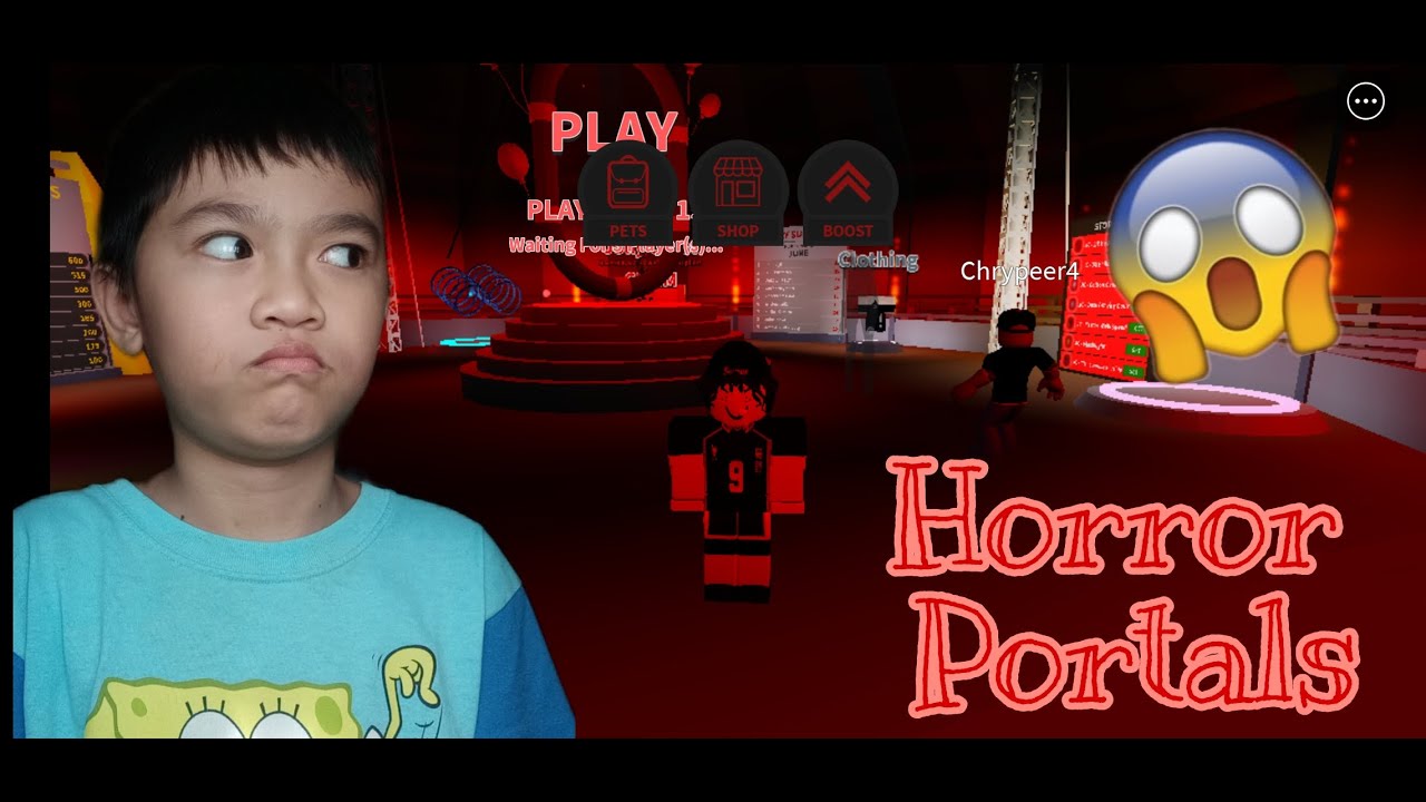 Playing horror portals😂 (roblox) - YouTube