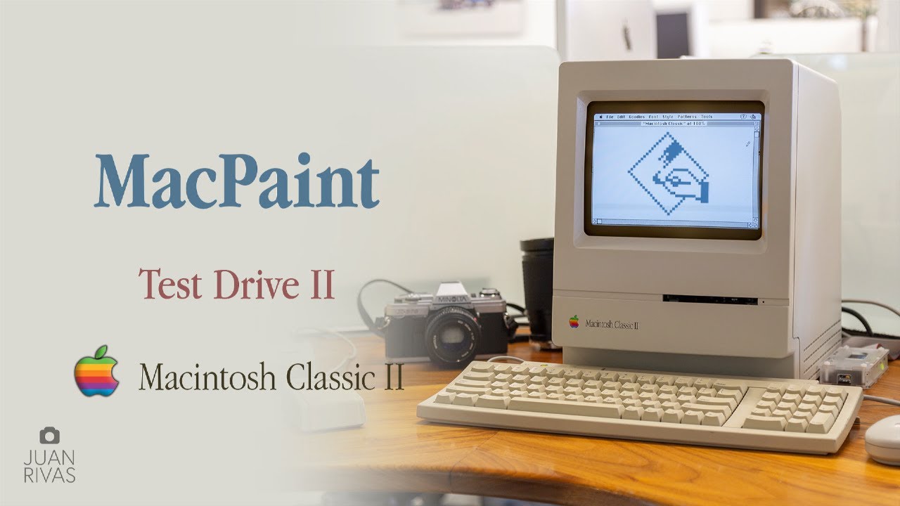 Claris Mac Paint - Test Drive - Macintosh Classic II - YouTube