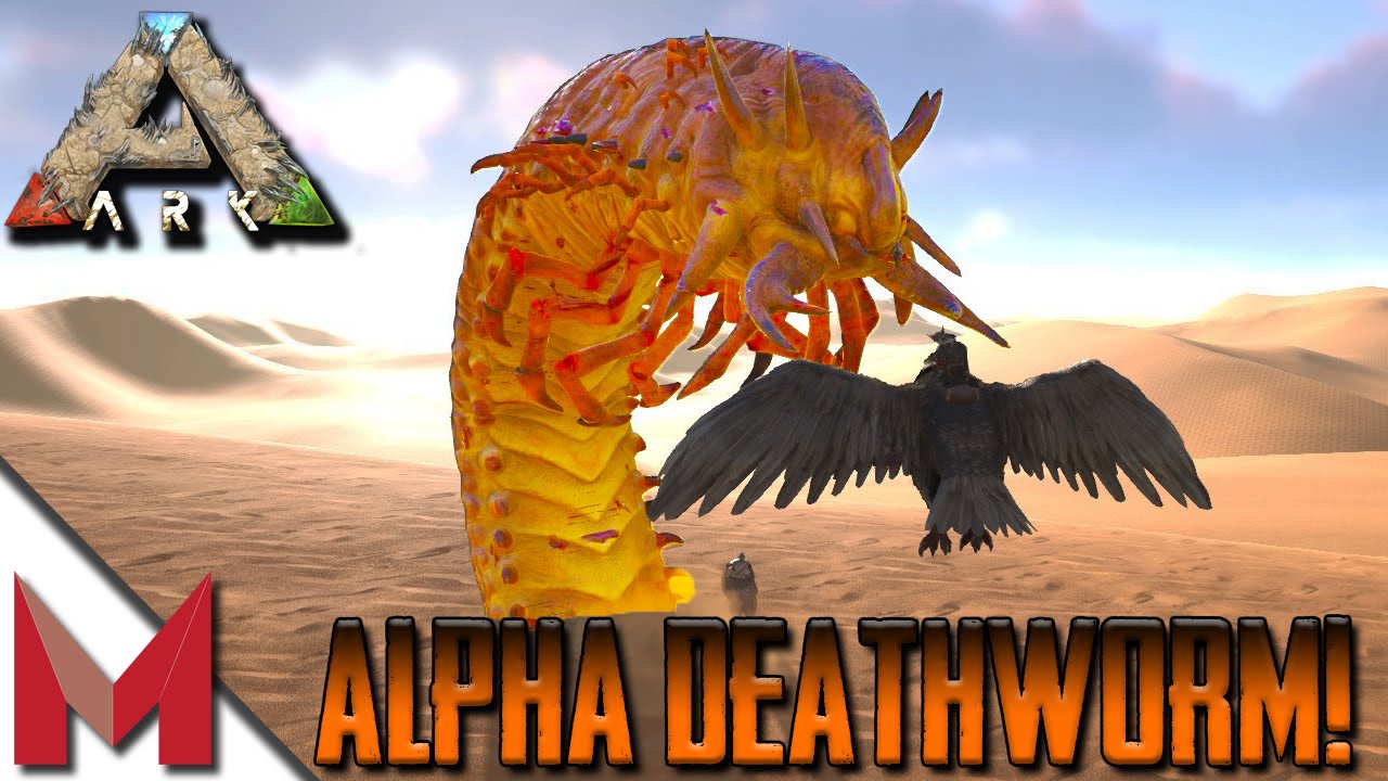 HOW TO FIND ALPHA DEATH WORMS DEATHWORM ARK SCORCHED EARTH DEATH WORM S1E6 GAMEPLAY how-to-find-alpha-death-worms-deathworm-ark-scorched-earth-death-worm-s1e6-gameplay