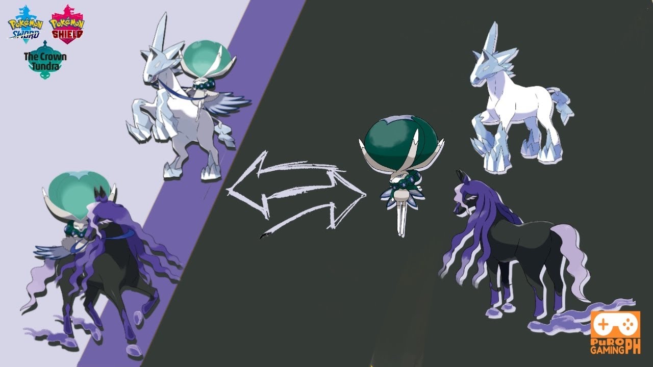 How to Fuse/Unfuse Calyrex and his Royal Steads Glastrier and Spectrier ...