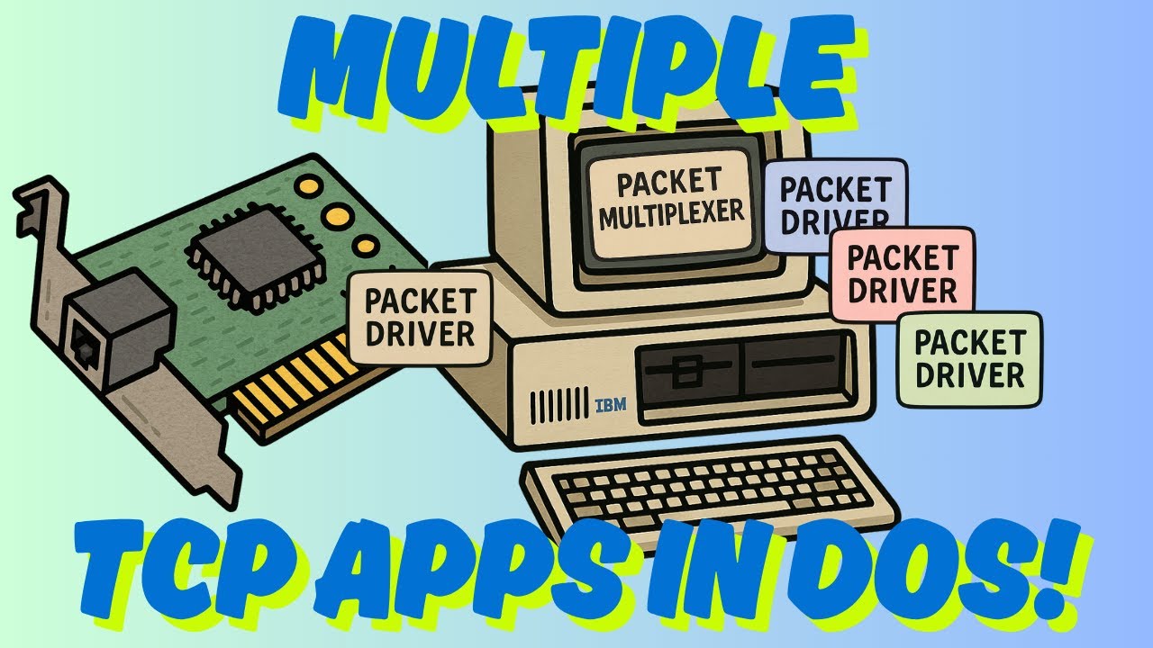 DOS Was More Advanced Than You Thought: multitasking network apps - YouTube