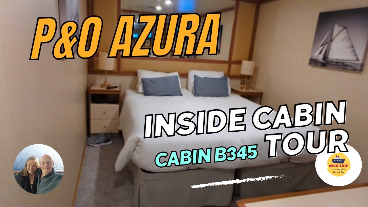CABIN TOUR of Cabin B345 an inside cabin on P&O's Azura cruise ship #cruise #cruiseship # ...