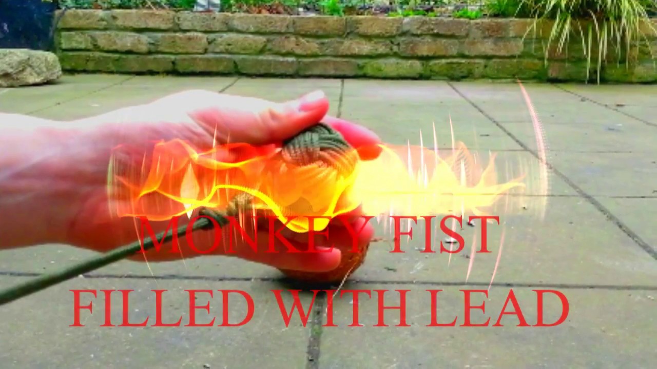 Monkey fist vs coconut ! ! ! ( lead fist ) - YouTube