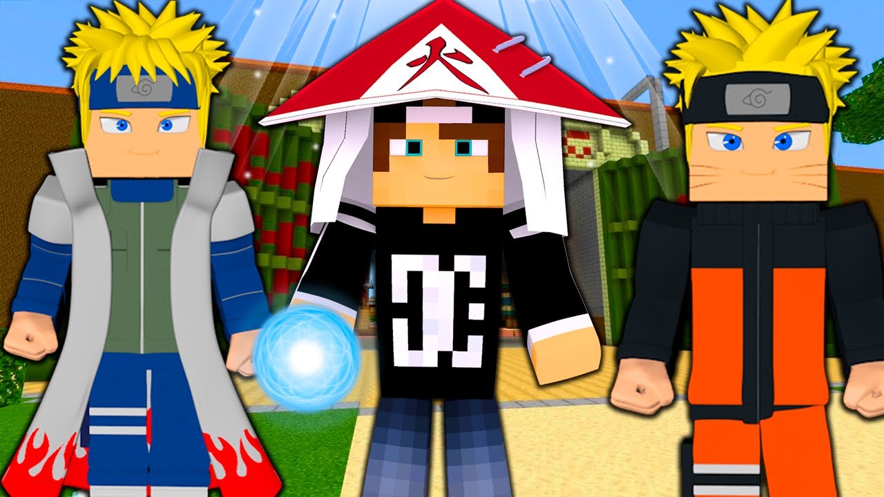 VIREI o novo HOKAGE de KONOHA 𝗡𝗢 NARUTO de MINECRAFT POCKET EDITION ...