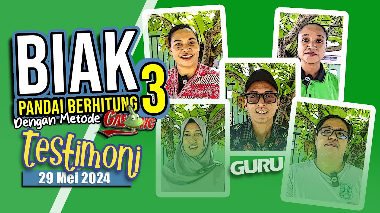 Pelatihan Biak Numfor 3: Testimoni Guru - YouTube