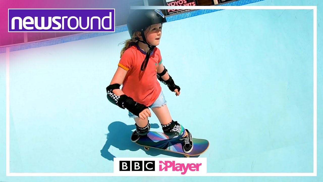 Girls who SKATE in SWIMMING POOLS: YoYo's Pool Kats | Newsround - YouTube