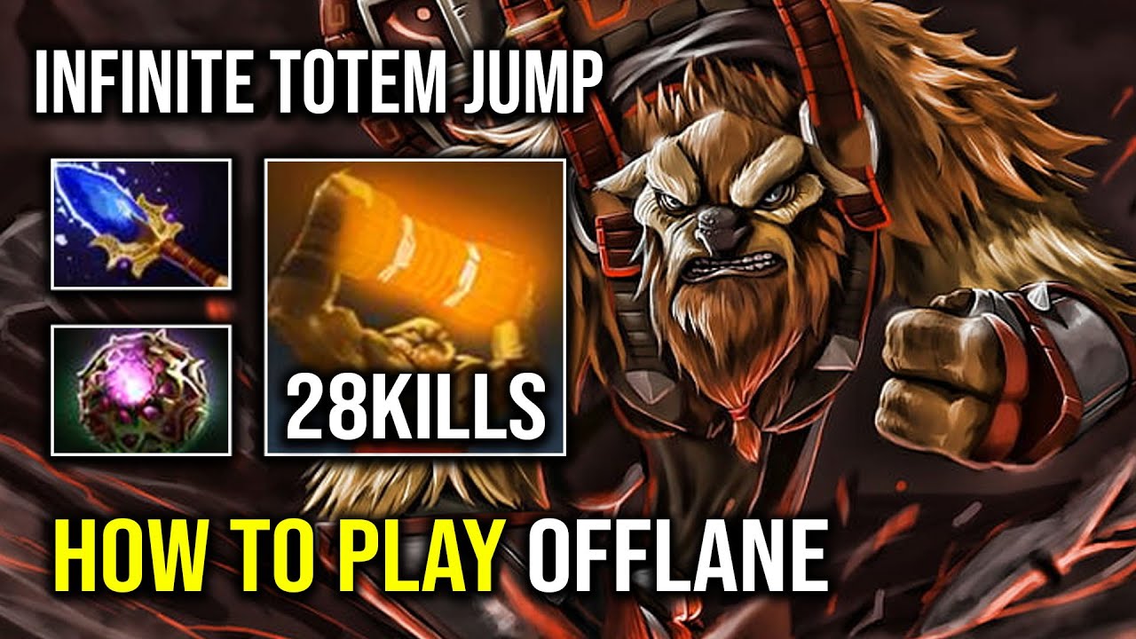 How to Play Earthshaker in 7.32e Against OD with 12Min Scepter Infinite Totem Jump Dota 2 - YouTube