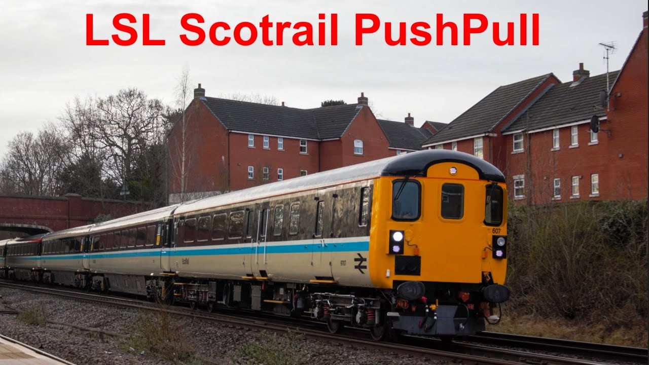 Loco services scotrail push pull and 2 class 20s all pass syston! - YouTube