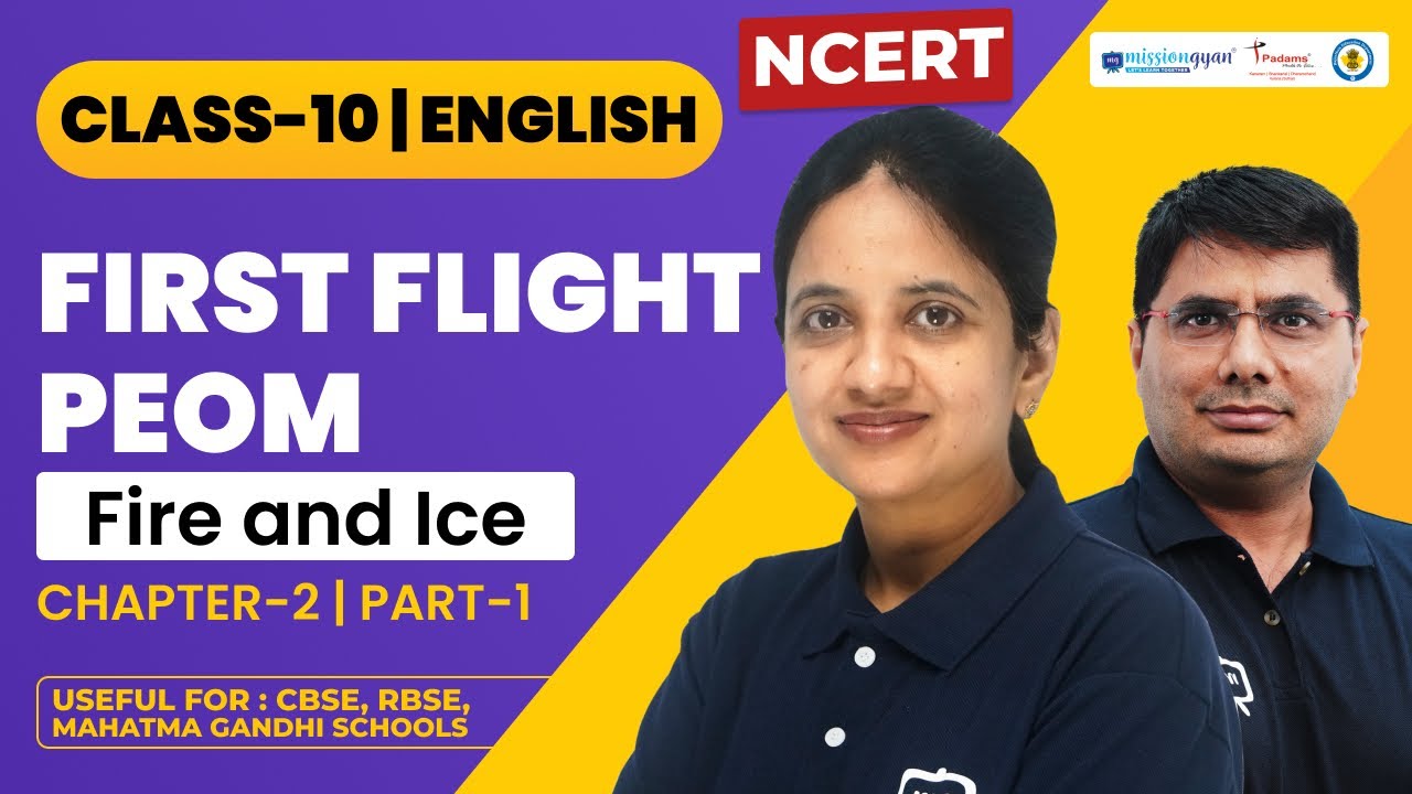 NCERT CBSE RBSE Class 10 English First Flight Poem Fire